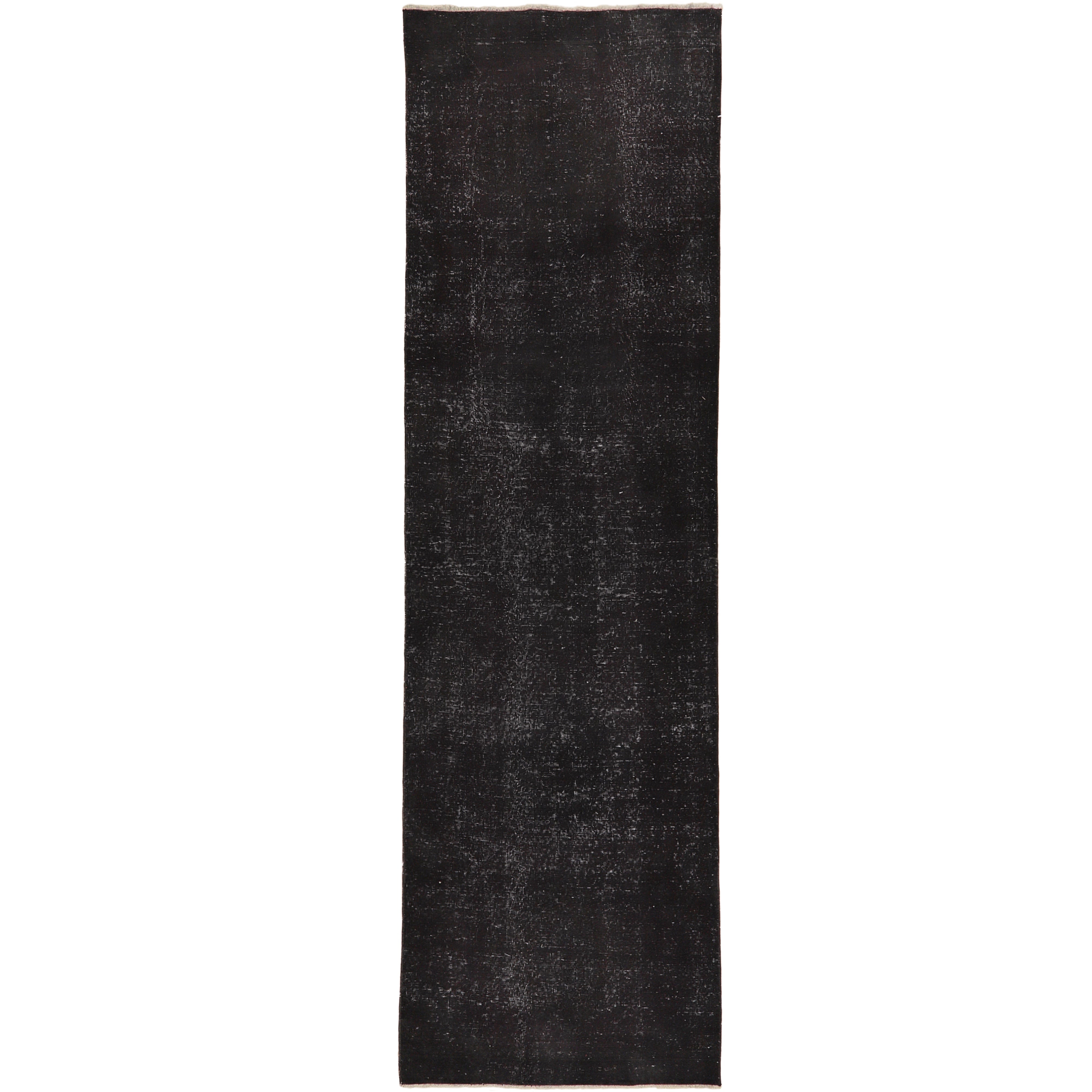 3' x 12' Vintage Turkish Runner Rug, Black - Mae | Kuden Rugs