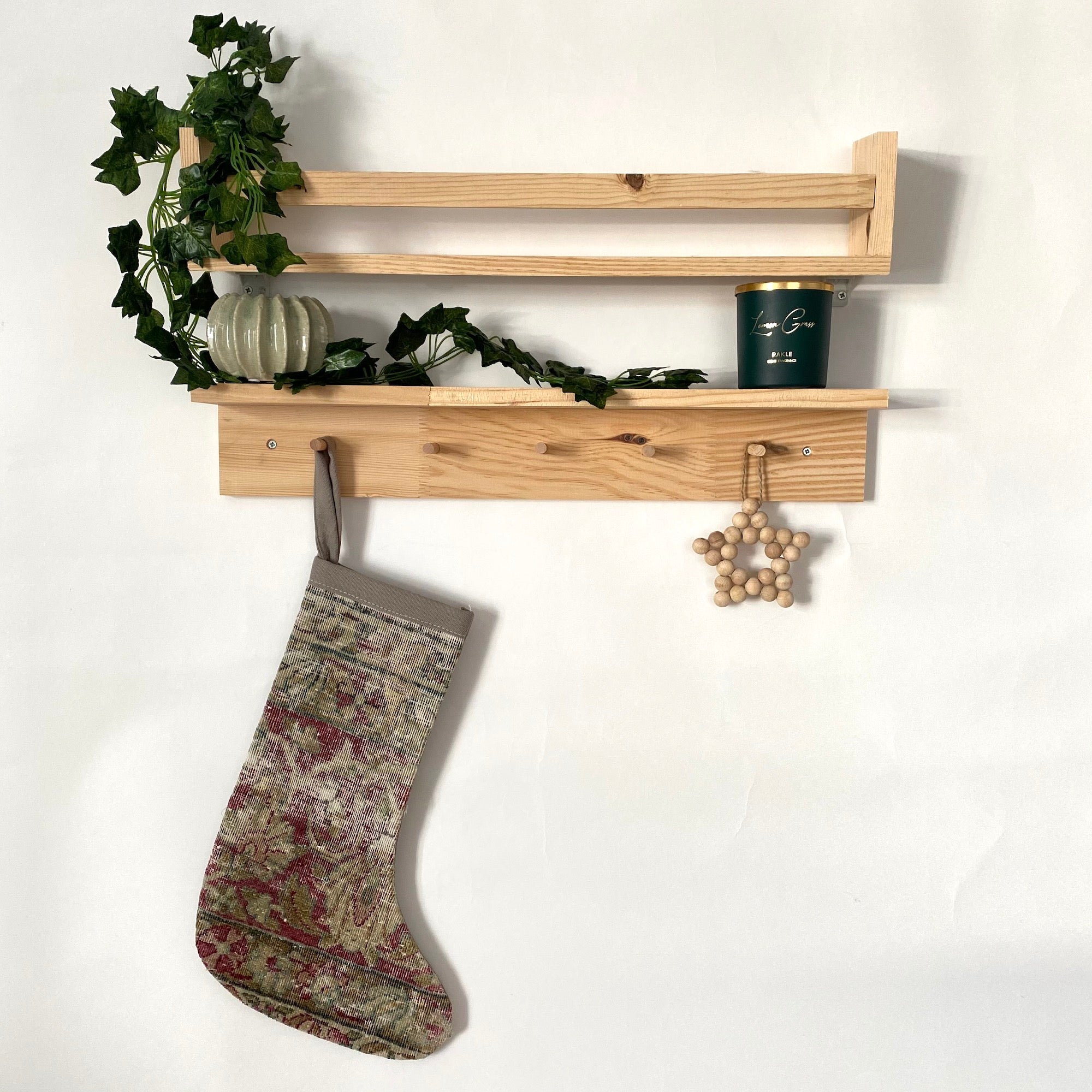 17" x 10" x 6" Vintage Stocking, Persian - Kasadee | Kuden Rugs